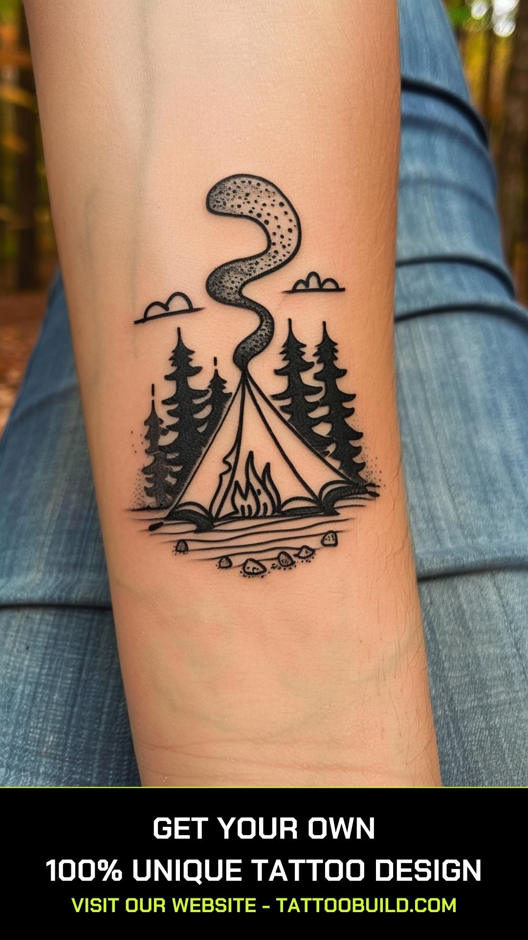 Camping Tattoo Ideas: Symbolism & Stunning Ideas - Tattoo Build