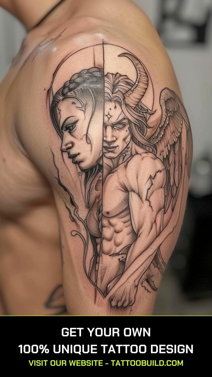 Angel and Devil Tattoo Ideas - Tattoo Build