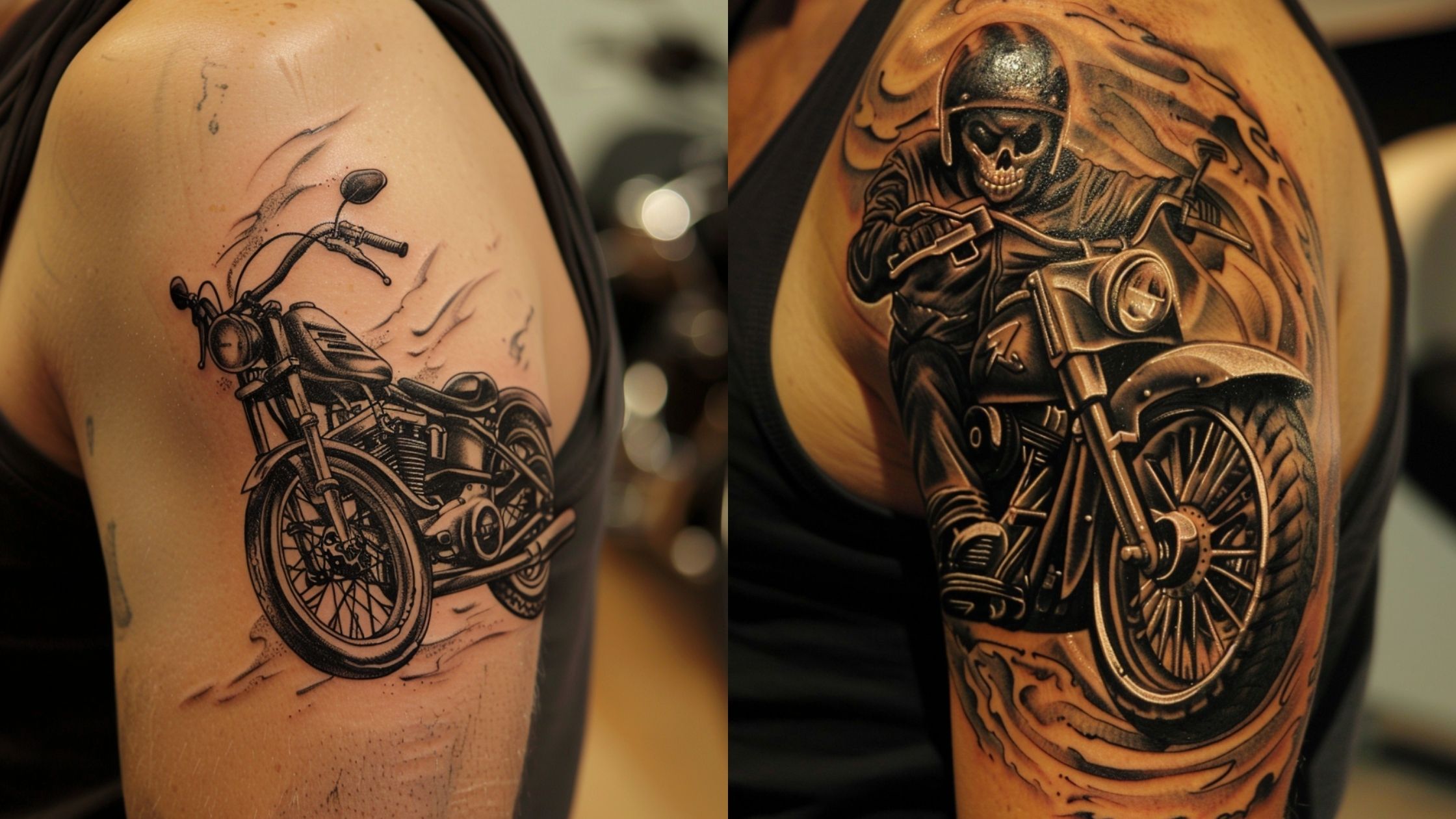 Motorcycle Tattoo Ideas: Embrace the Spirit of the Open Road - Tattoo Build