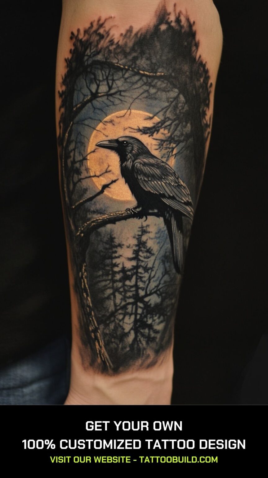 Raven Tattoo Ideas: 50 best design inspirations - Tattoo Build