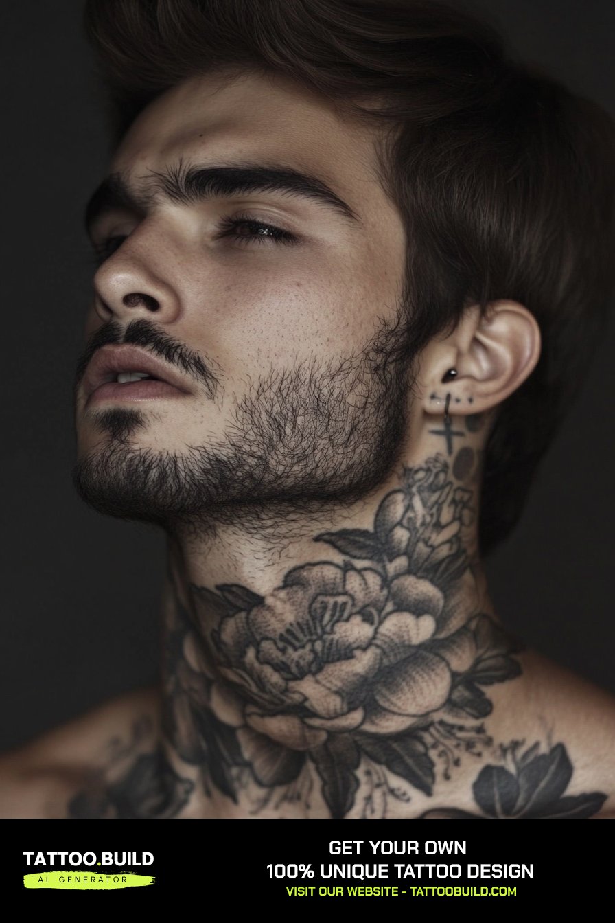 31+ Awesome Men Neck Tattoo Designs for Inspiration (Stunning!)