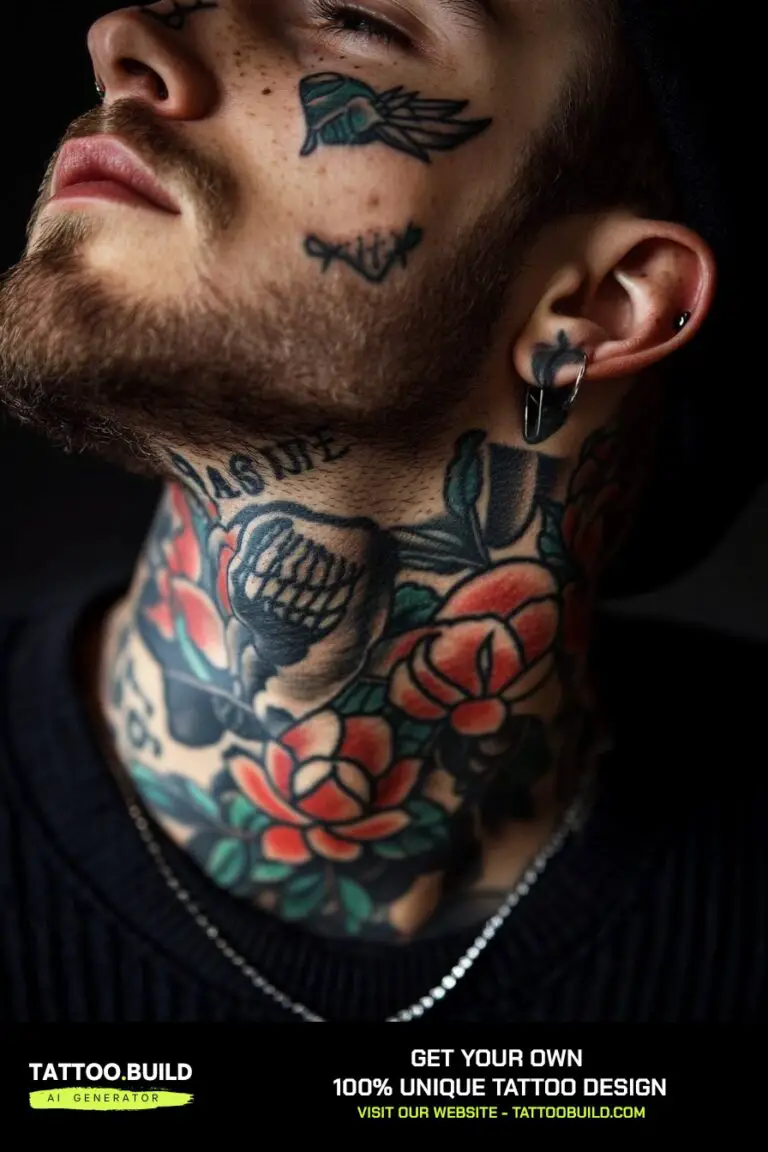31+ Awesome Men Neck Tattoo Designs for Inspiration (Stunning!)