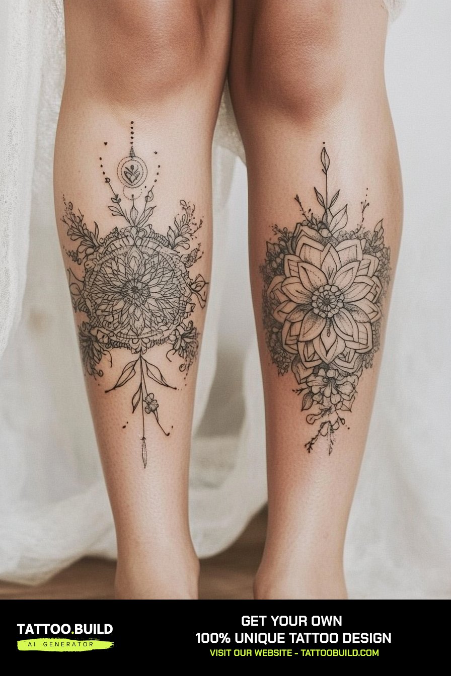 Awesome Women's Shin Tattoos for Inspiration - Tattoo Build