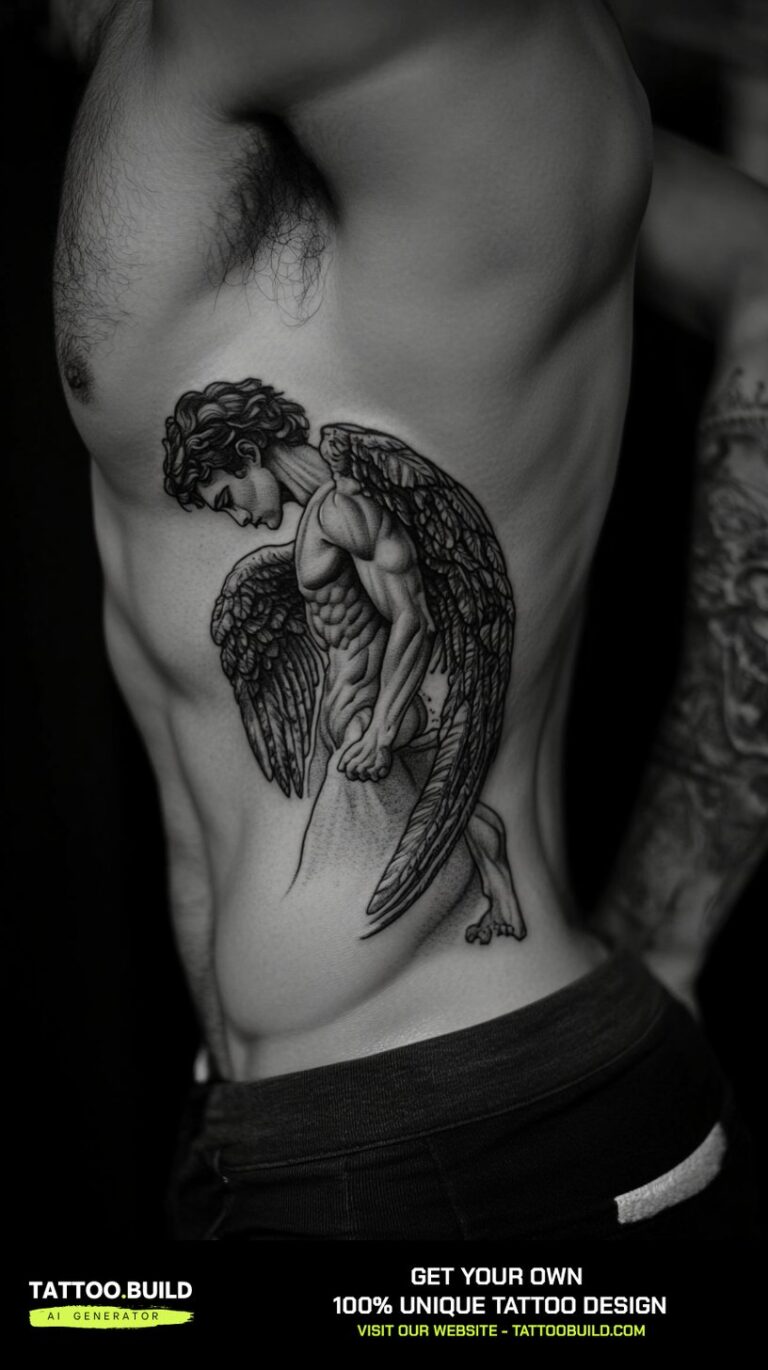 Awesome Angel Tattoos for Men for Inspiration - Tattoo Build