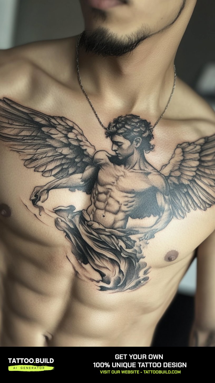 Awesome Angel Tattoos for Men for Inspiration - Tattoo Build
