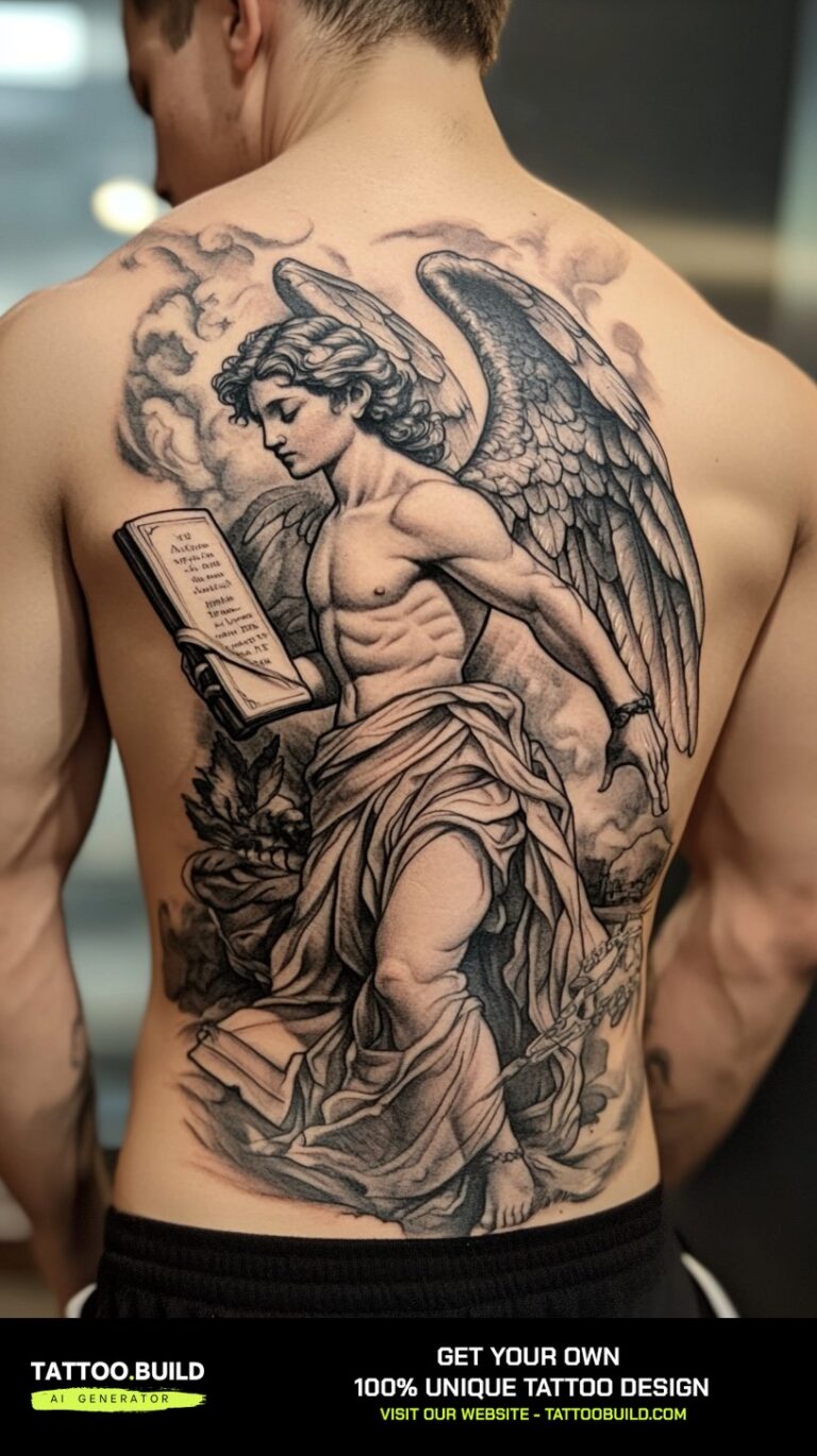 Awesome Angel Tattoos for Men for Inspiration - Tattoo Build