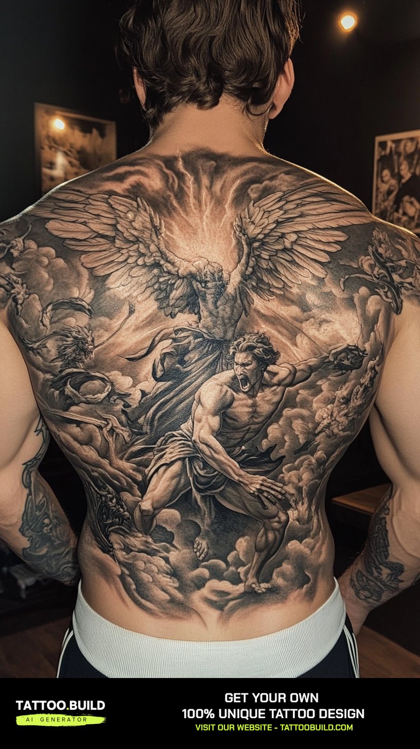 46 Awesome Back Tattoo Designs For Men for Inspiration - Tattoo Build