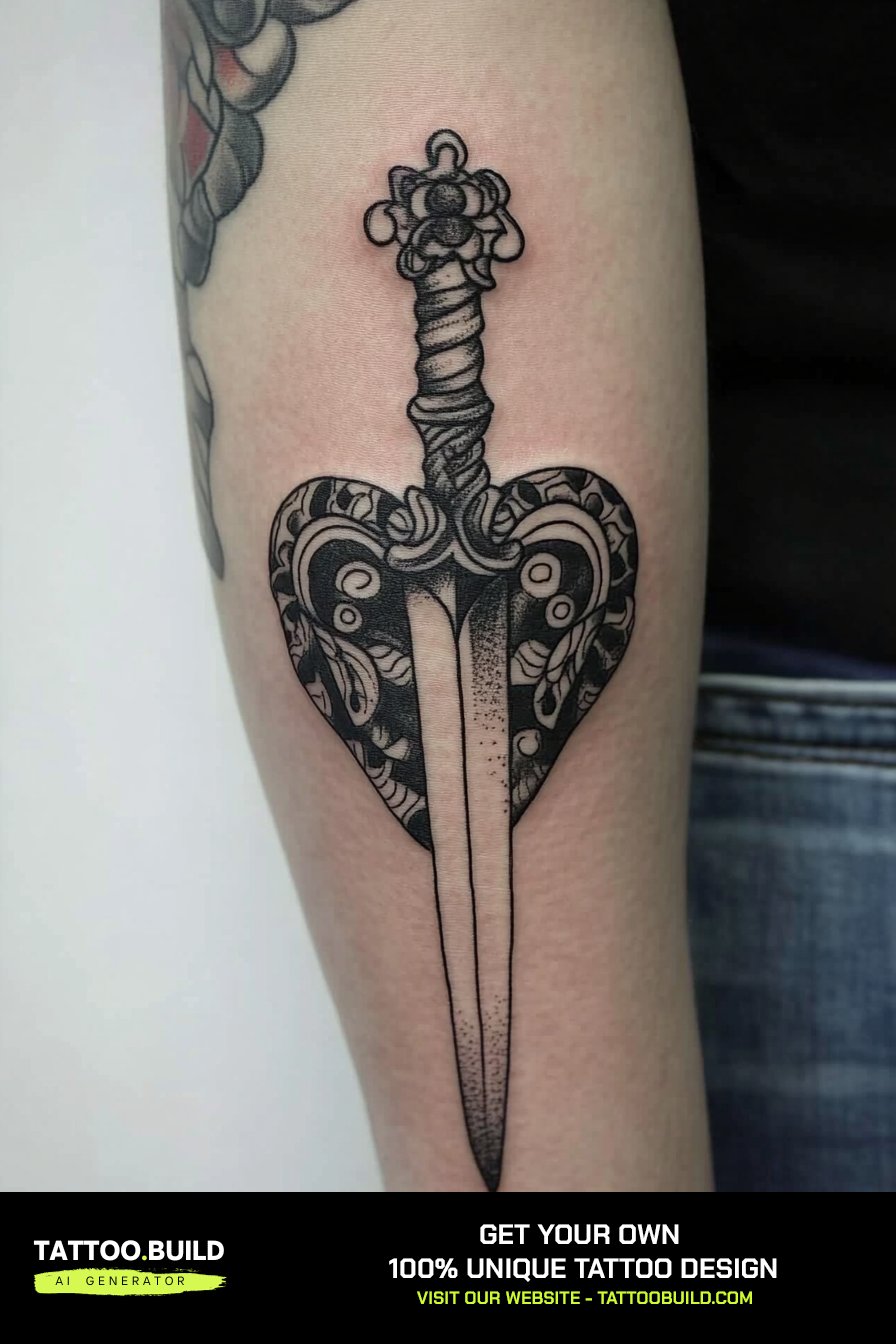 Coolest Dagger Tattoo Ideas: A Symbol of Strength, Honor, and Duality ...