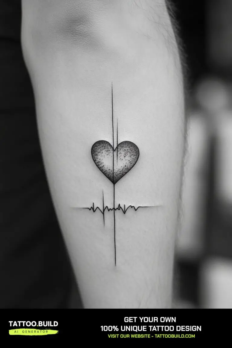 The Pulse of Style: A Comprehensive Guide to Heartbeat Tattoo Designs ...
