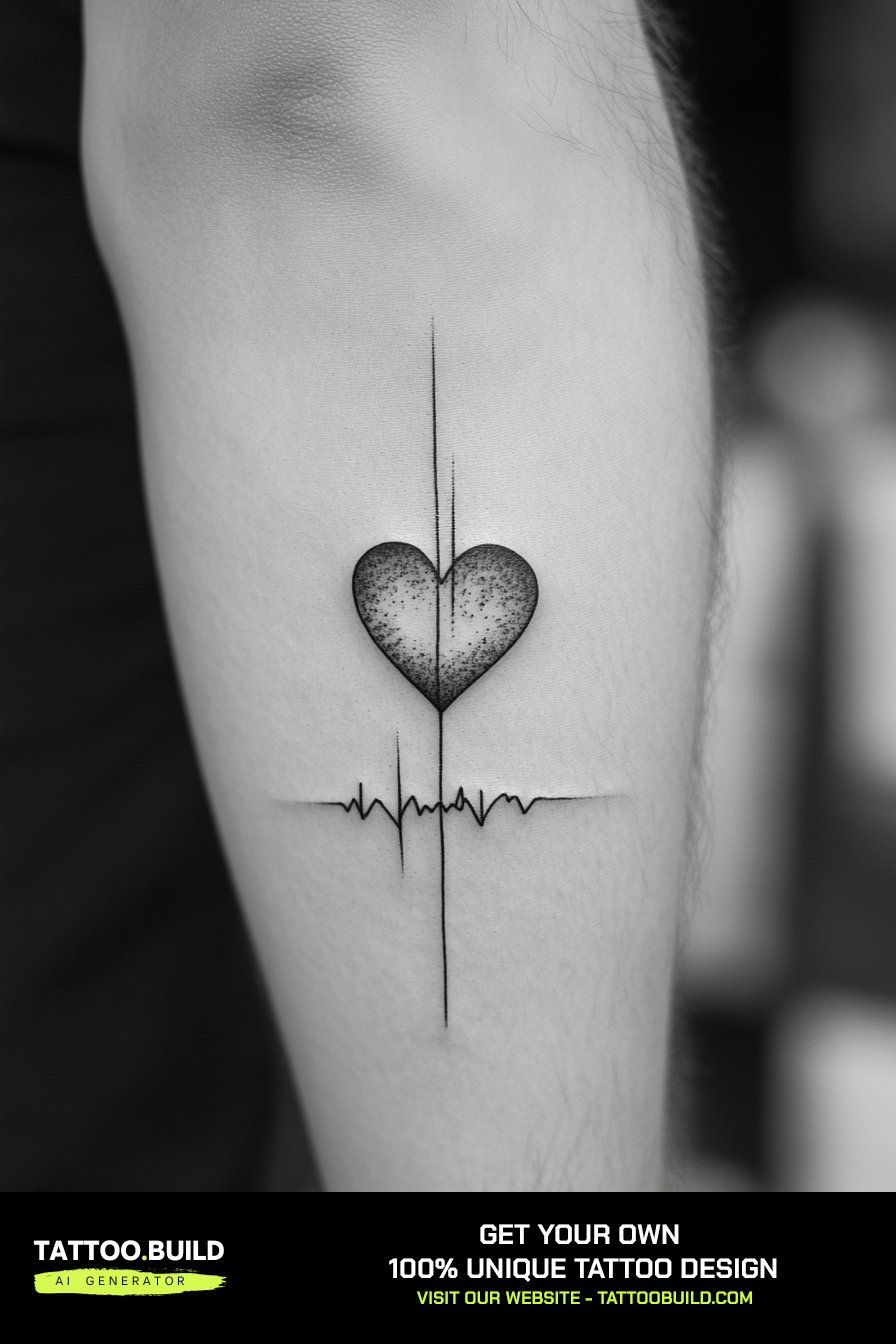 The Pulse of Style: A Comprehensive Guide to Heartbeat Tattoo Designs ...
