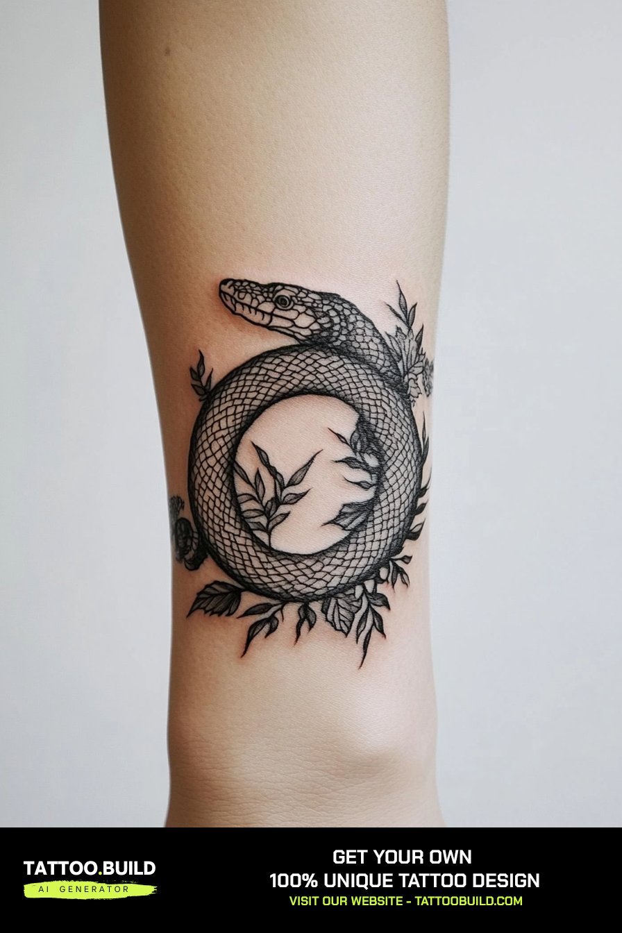 The Ouroboros Tattoo IDE: A Symbol of Eternal Cycles - Tattoo Build