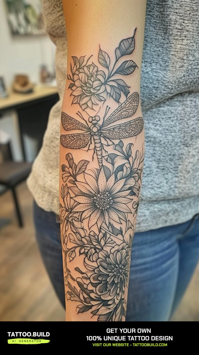 Women's Floral Lower Arm Tattoo: Embrace Elegance and Individuality ...