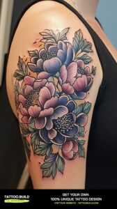 Beautiful Women’s Floral Upper Arm Tattoo Ideas - Tattoo Build