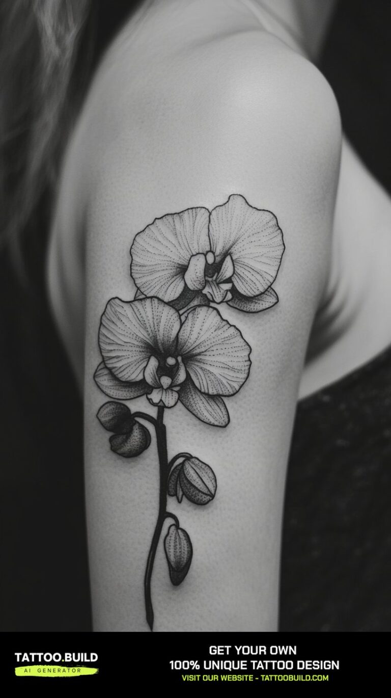 Beautiful Women’s Floral Upper Arm Tattoo Ideas - Tattoo Build