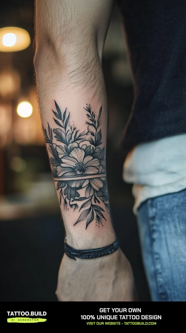30 Cool Guys Flower Tattoo Designs - Tattoo Build