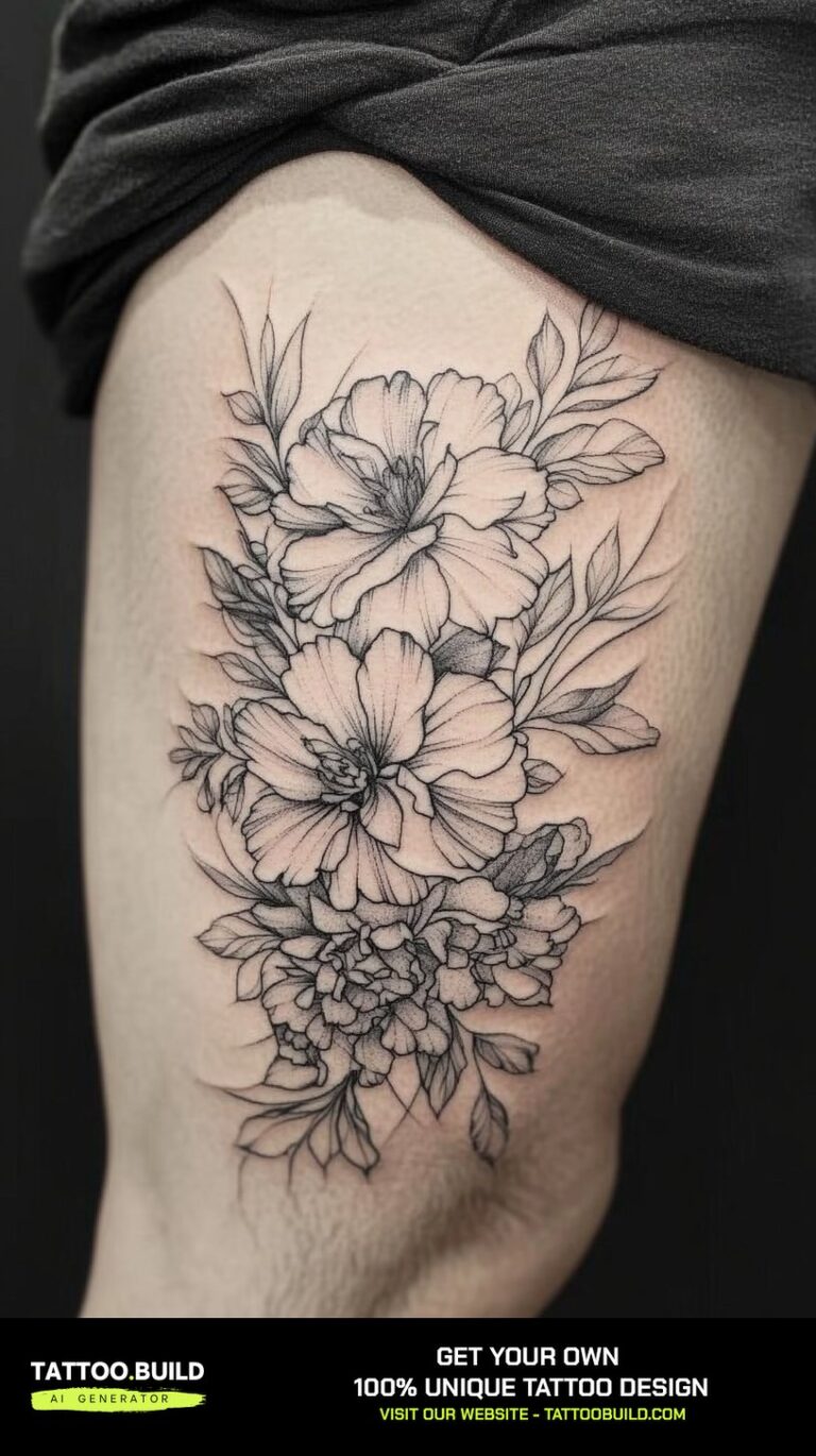 28 Cool Men’s Floral Tattoo Designs - Tattoo Build