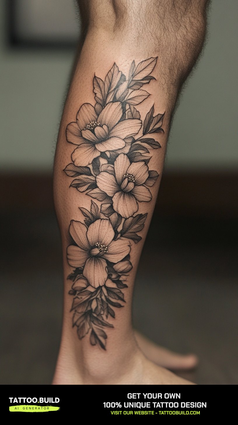 28 Cool Men’s Floral Tattoo Designs - Tattoo Build