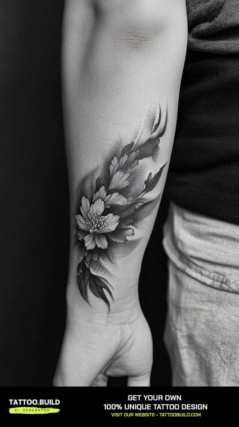 28 Cool Men’s Floral Tattoo Designs - Tattoo Build