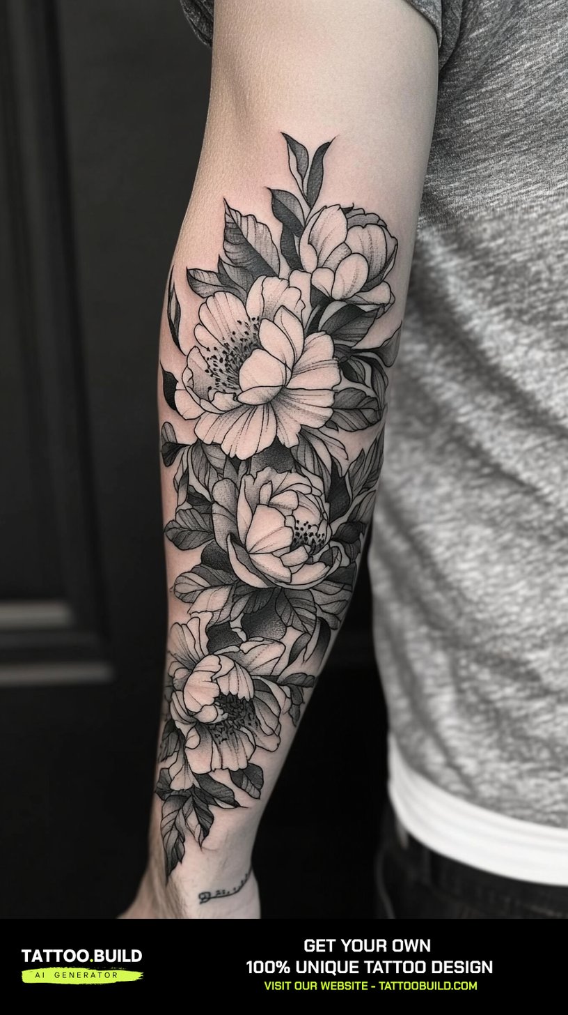 28 Cool Men’s Floral Tattoo Designs - Tattoo Build