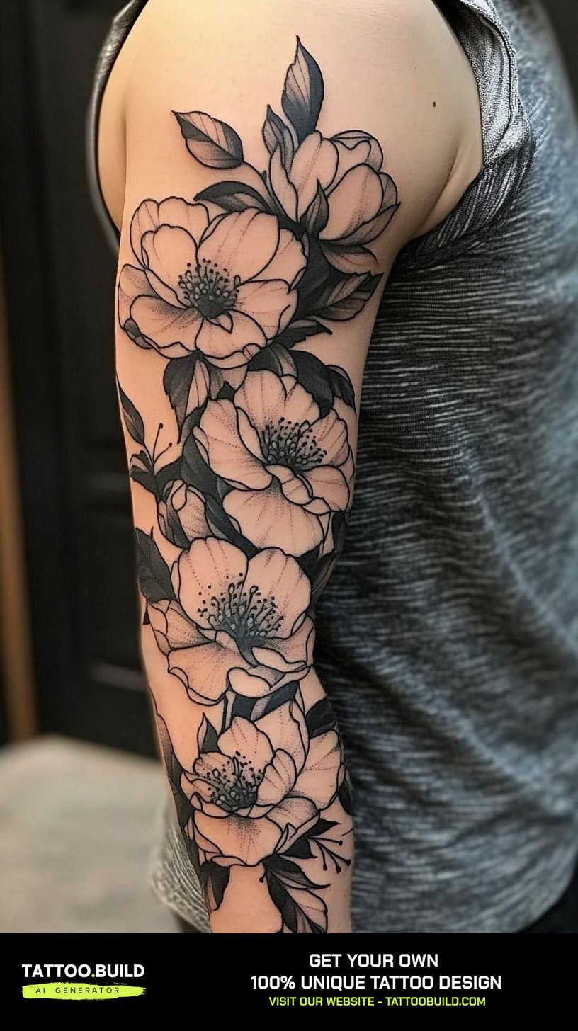 28 Cool Men’s Floral Tattoo Designs - Tattoo Build