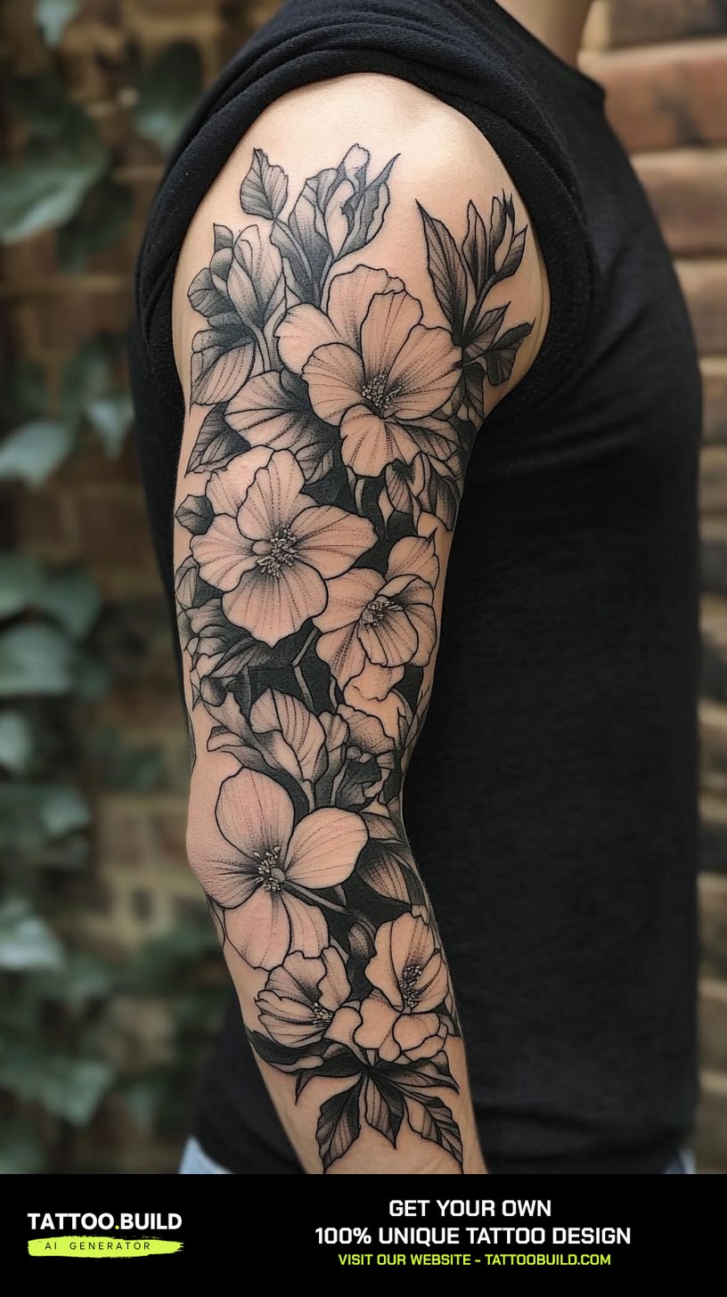 28 Cool Men’s Floral Tattoo Designs - Tattoo Build