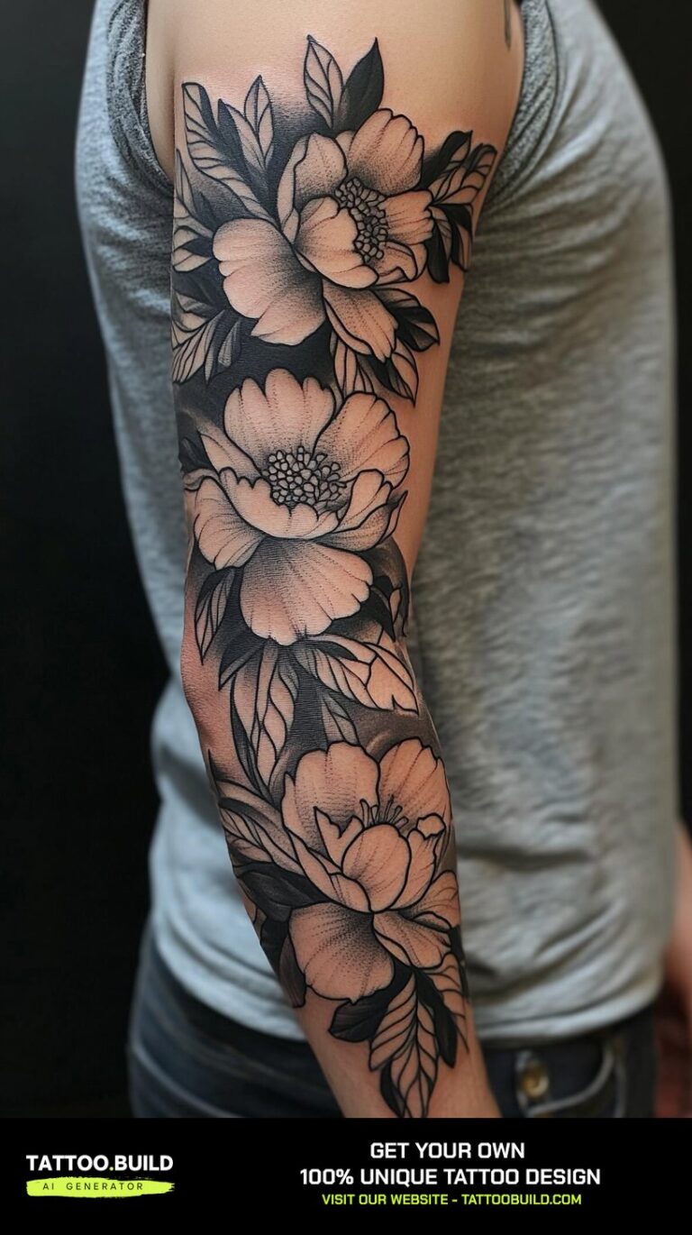 28 Cool Men’s Floral Tattoo Designs - Tattoo Build