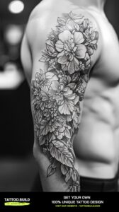 28 Cool Men’s Floral Tattoo Designs - Tattoo Build