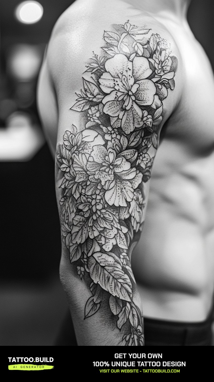 28 Cool Men’s Floral Tattoo Designs - Tattoo Build