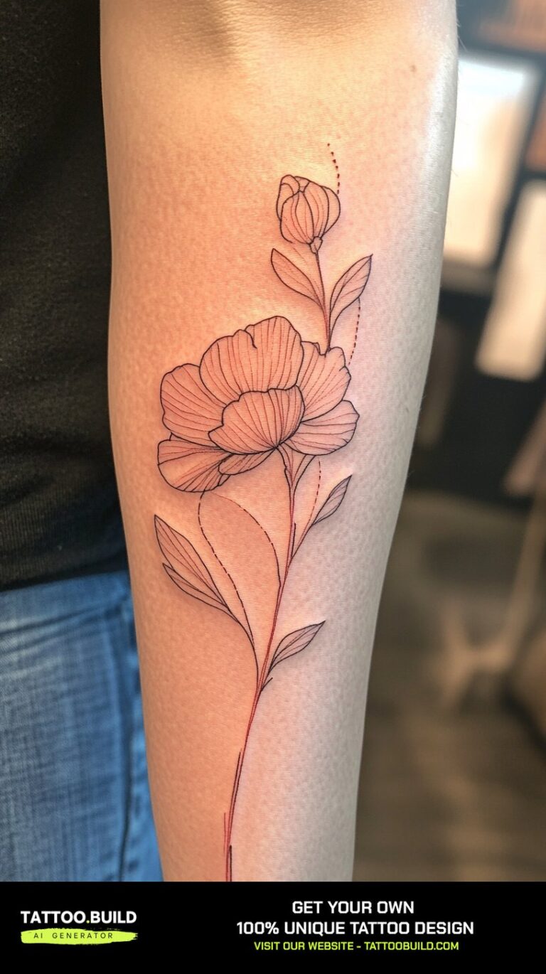 Women’s Red Ink Tattoo Ideas: Bold and Beautiful Tattoo Designs ...