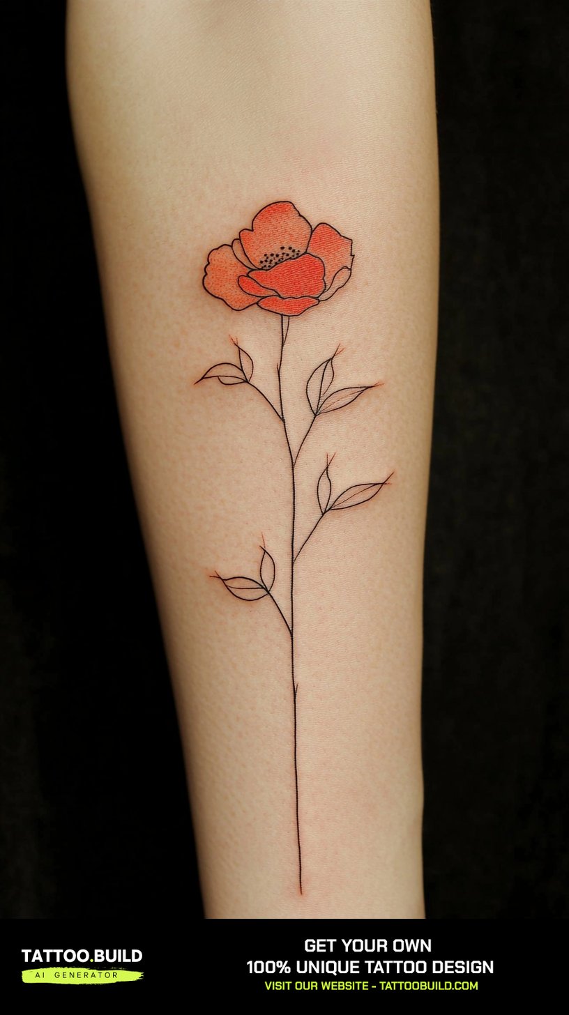 Women’s Red Ink Tattoo Ideas: Bold and Beautiful Tattoo Designs ...