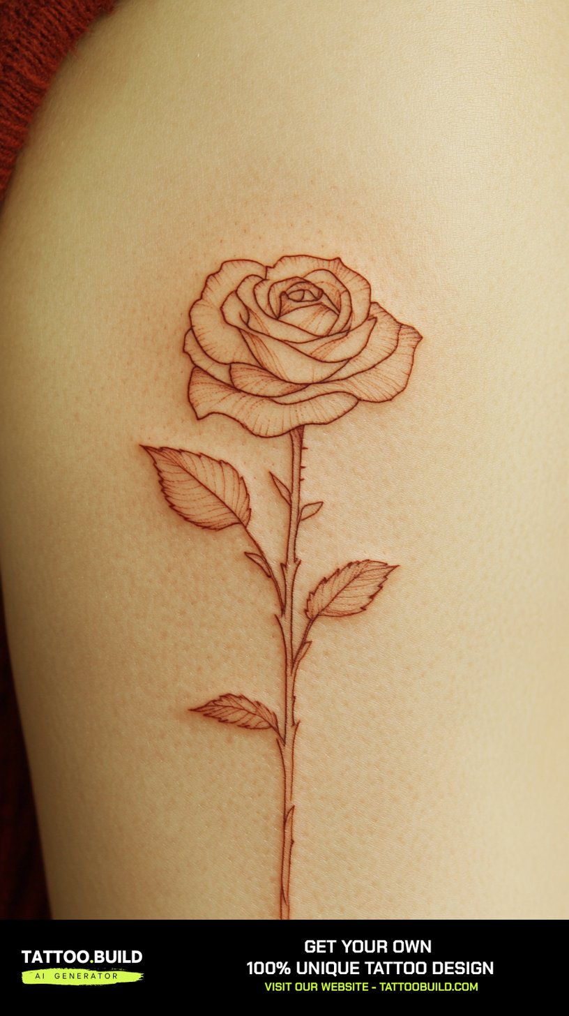 Women’s Red Ink Tattoo Ideas: Bold and Beautiful Tattoo Designs ...