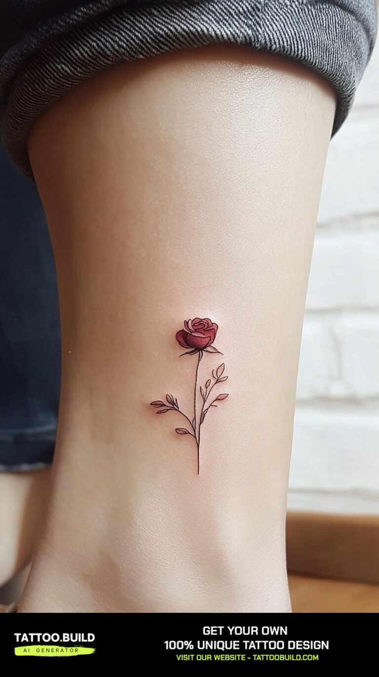 Women’s Red Ink Tattoo Ideas: Bold and Beautiful Tattoo Designs ...