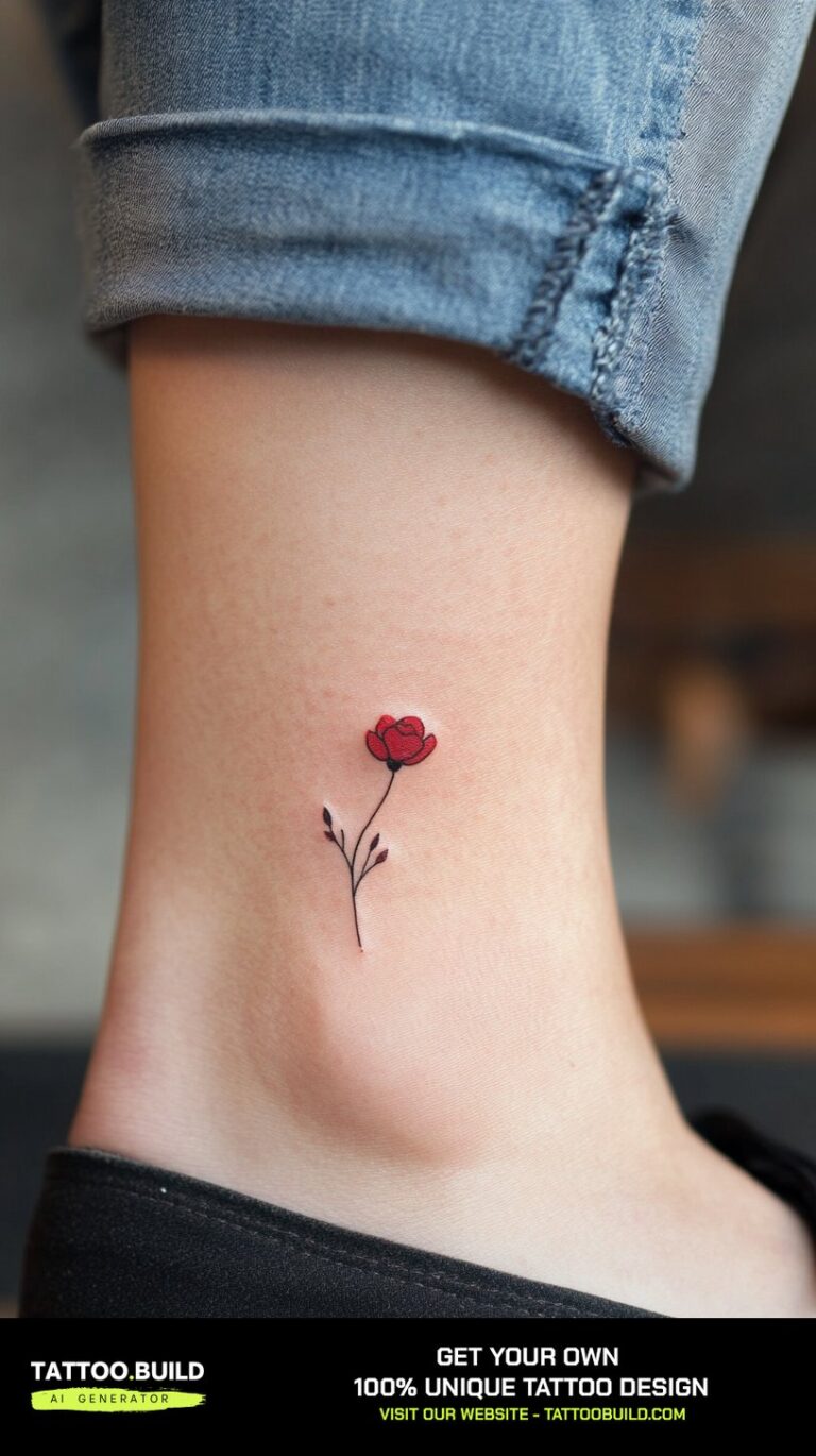 Women’s Red Ink Tattoo Ideas: Bold and Beautiful Tattoo Designs ...