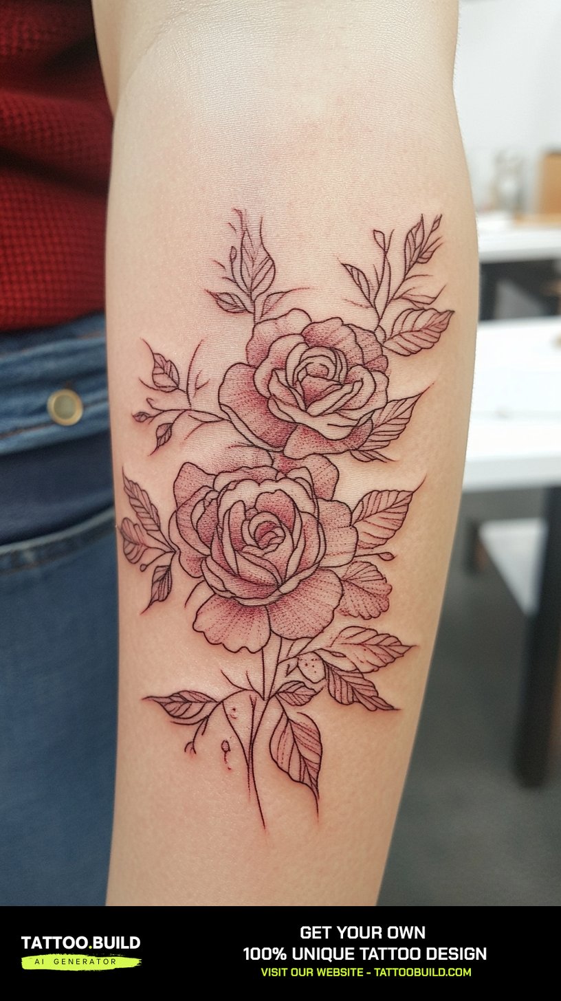 Women’s Red Ink Tattoo Ideas: Bold and Beautiful Tattoo Designs ...