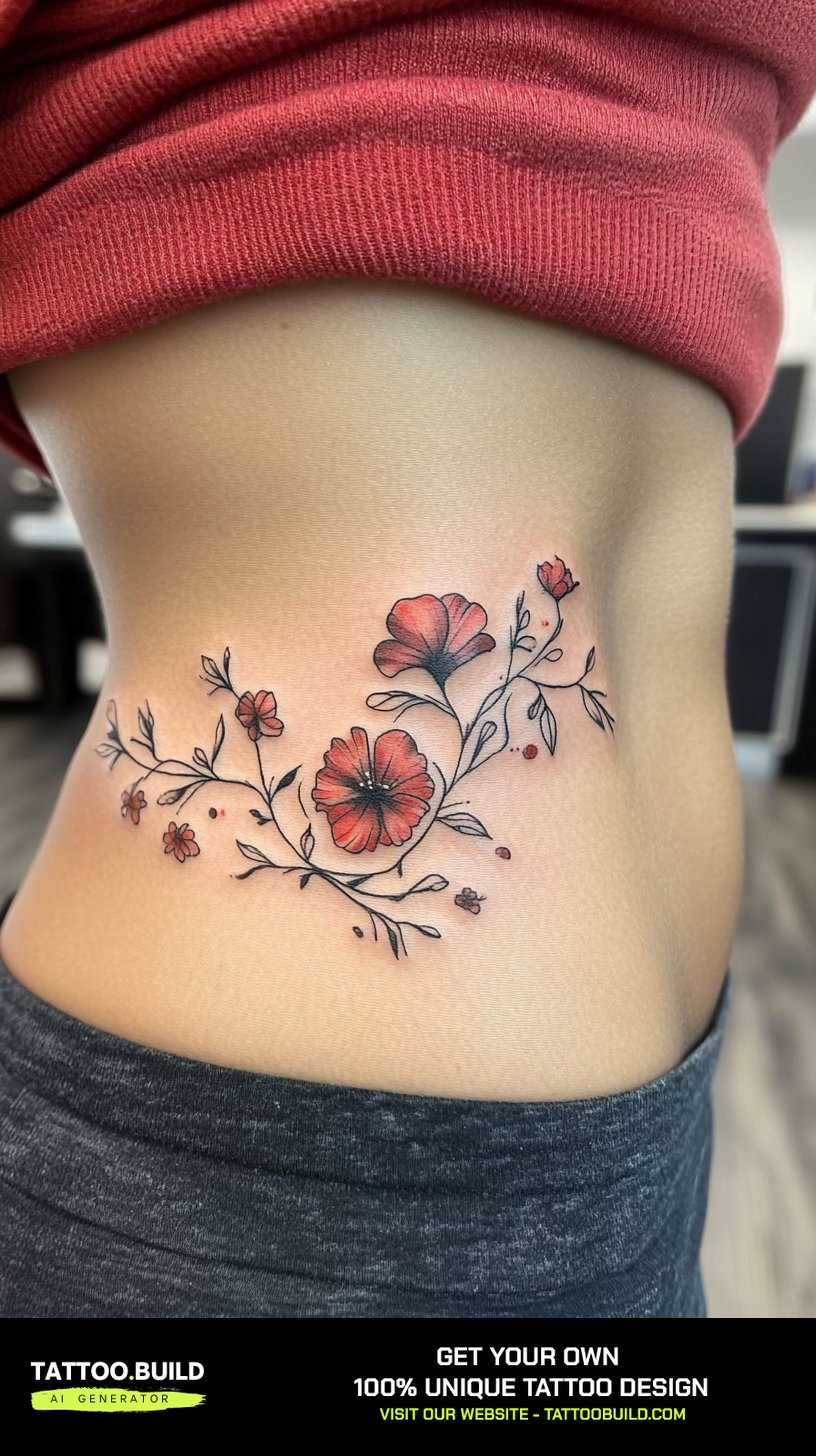 Women’s Red Ink Tattoo Ideas: Bold and Beautiful Tattoo Designs ...