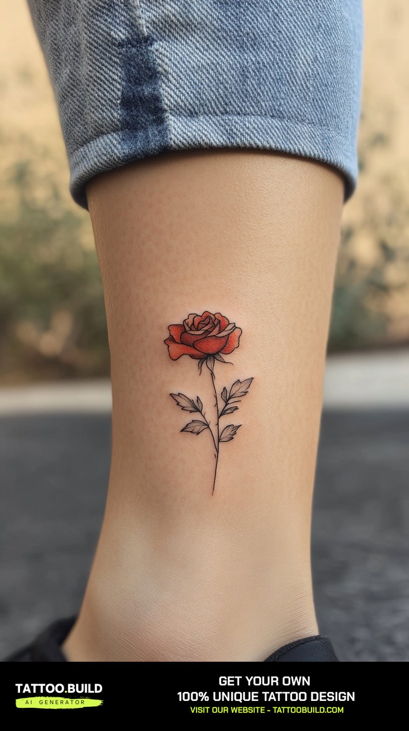 Women’s Red Ink Tattoo Ideas: Bold and Beautiful Tattoo Designs ...