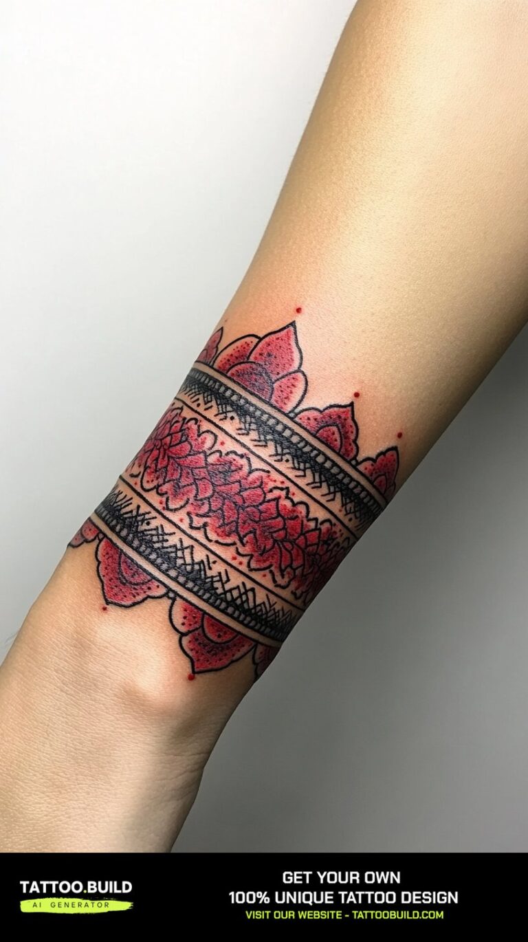 Women’s Red Ink Tattoo Ideas: Bold and Beautiful Tattoo Designs ...