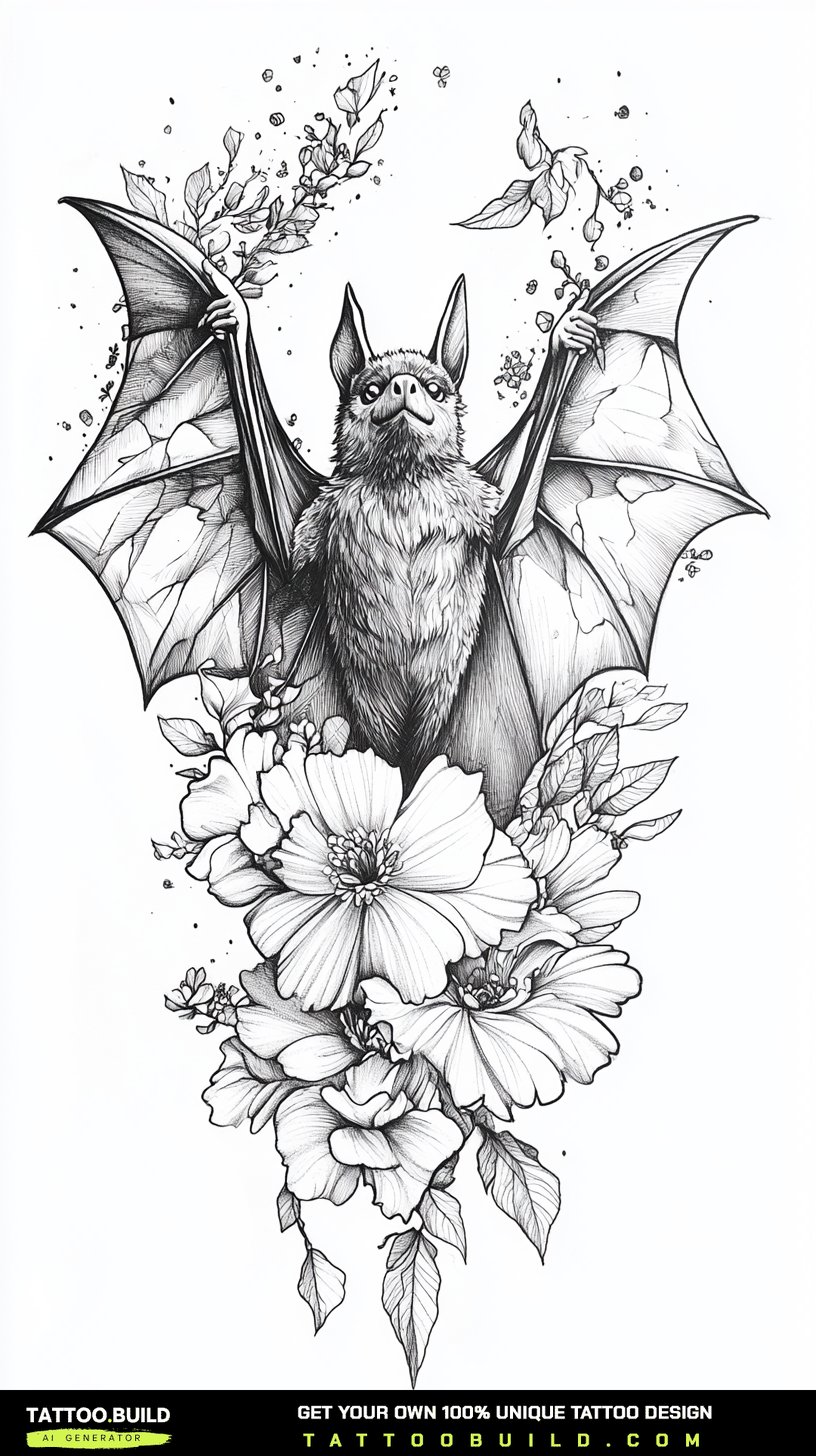 25+ Bat Tattoo Drawings - Tattoo Build