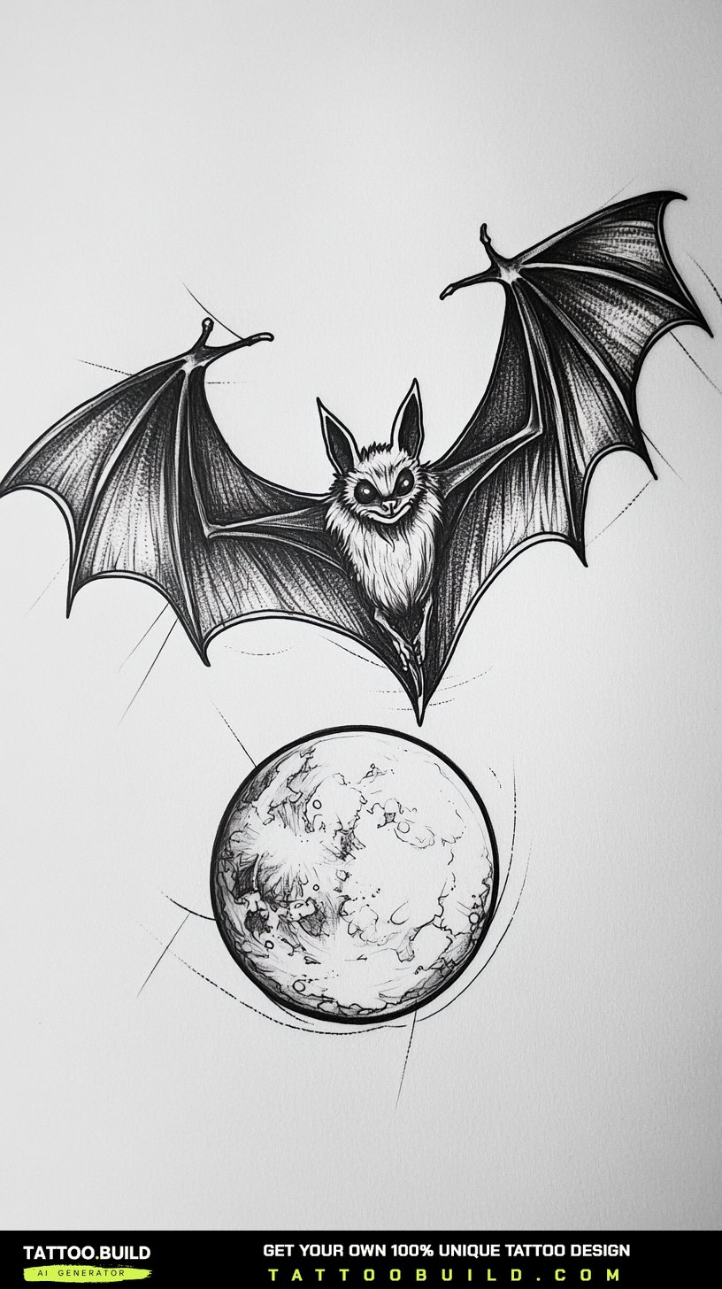 25+ Bat Tattoo Drawings - Tattoo Build