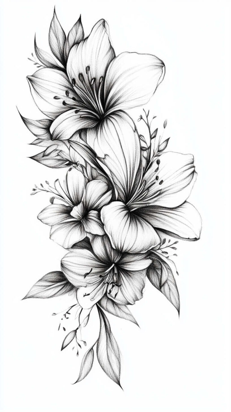 Flower Tattoo Drawings Ideas - Tattoo Build