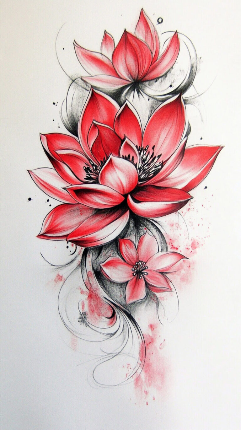Flower Tattoo Drawings Ideas - Tattoo Build