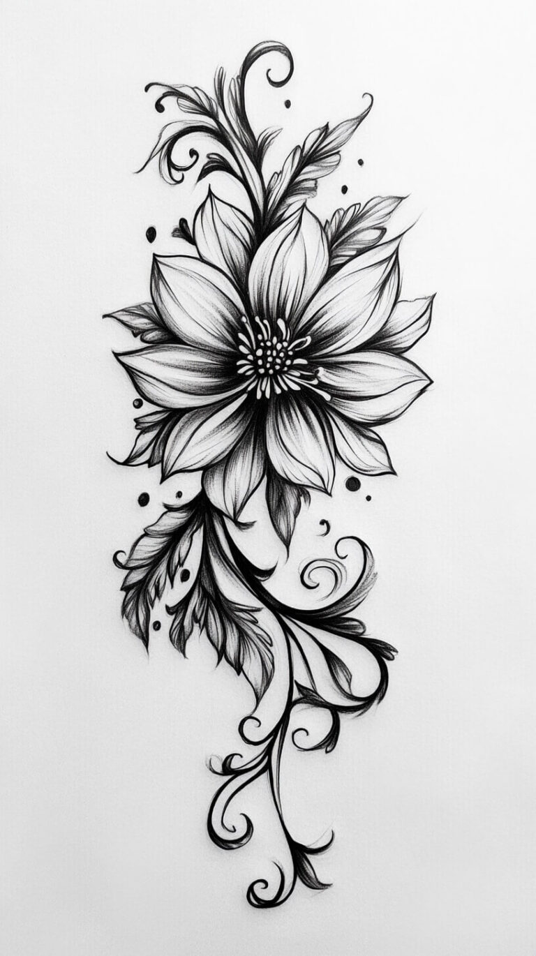 Flower Tattoo Drawings Ideas - Tattoo Build