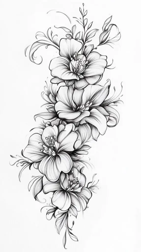 Flower Tattoo Drawings Ideas - Tattoo Build