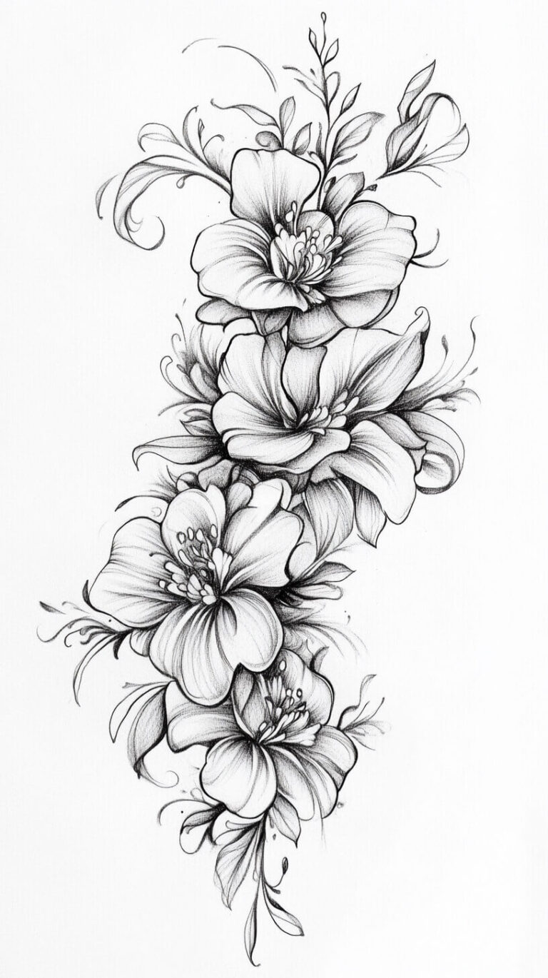 Flower Tattoo Drawings Ideas - Tattoo Build