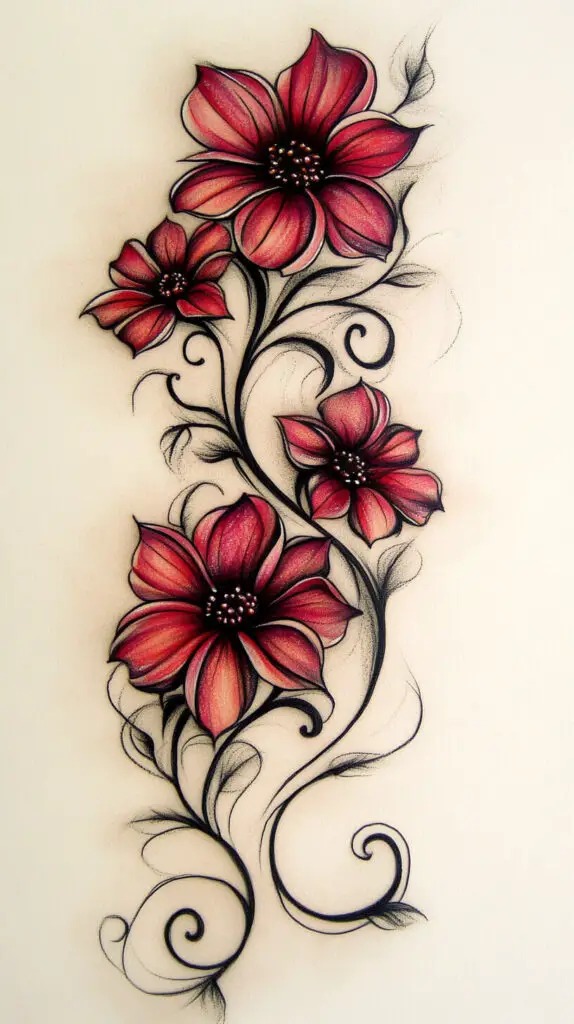 Flower Tattoo Drawings Ideas - Tattoo Build