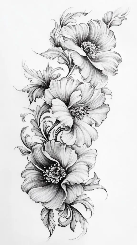 Flower Tattoo Drawings Ideas - Tattoo Build