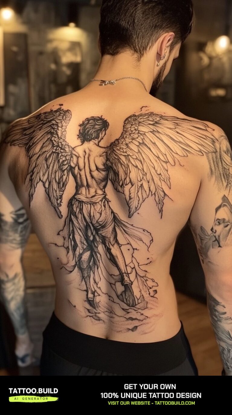 30+ Angel Tattoo Ideas for Men - Tattoo Build