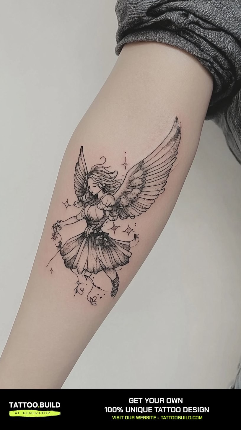 30+ Angel Tattoos for Women - Tattoo Build