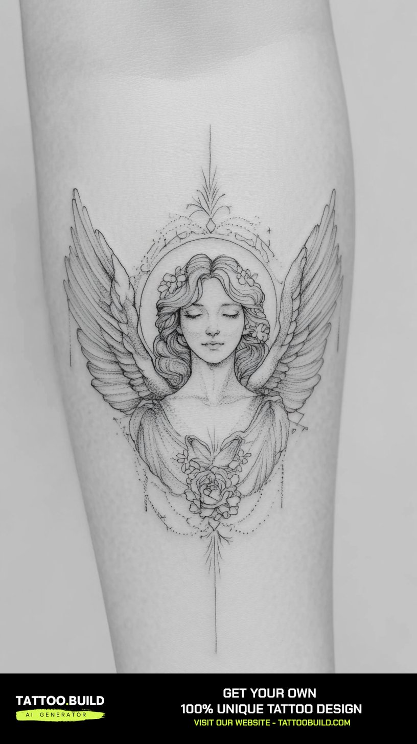 30+ Angel Tattoos for Women - Tattoo Build