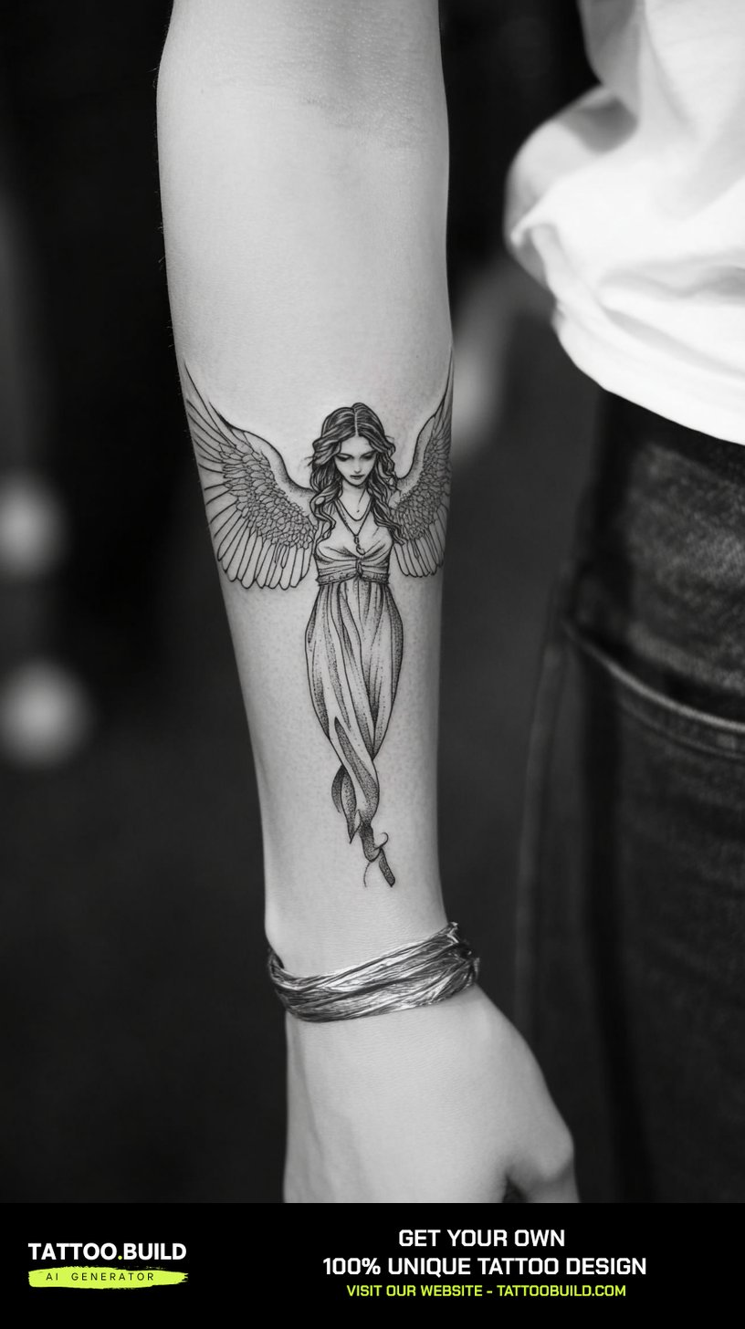 30+ Angel Tattoos for Women - Tattoo Build